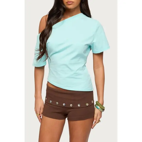 EDIKTED One-shoulder Asymmetric Hem Top