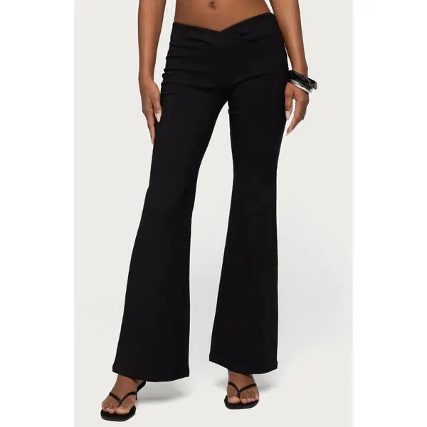 EDIKTED Alyce Crossover Flare Pants