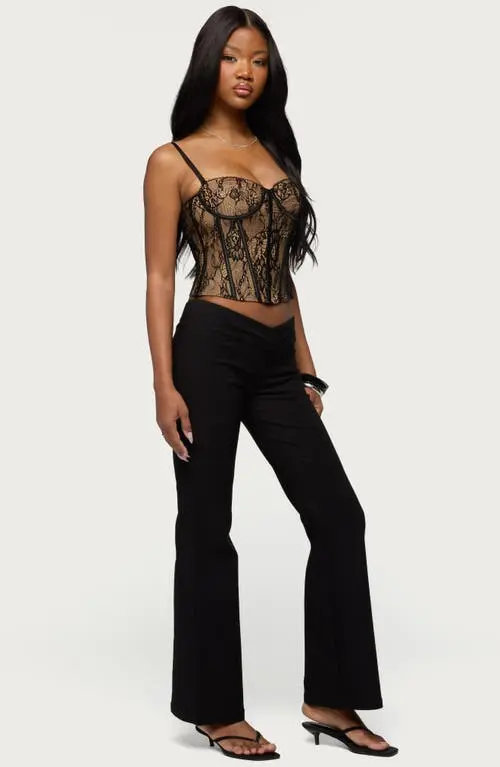 EDIKTED Alyce Crossover Flare Pants