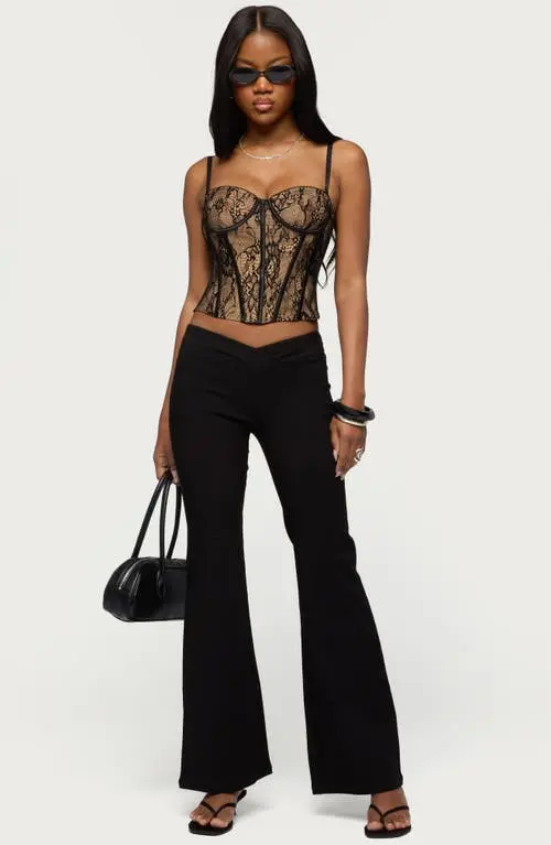 EDIKTED Alyce Crossover Flare Pants