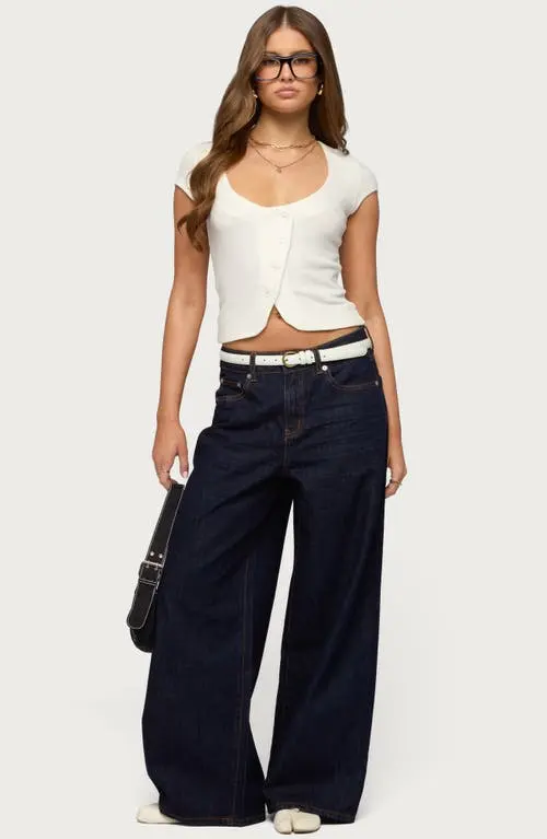 EDIKTED Juanita Low Rise Baggy Jeans