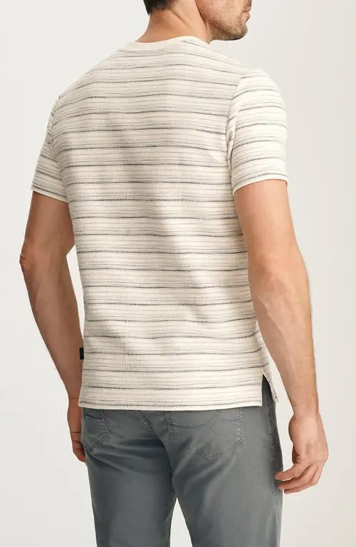 34 Heritage Feeder Stripe Cotton Blend T-shirt - Beige