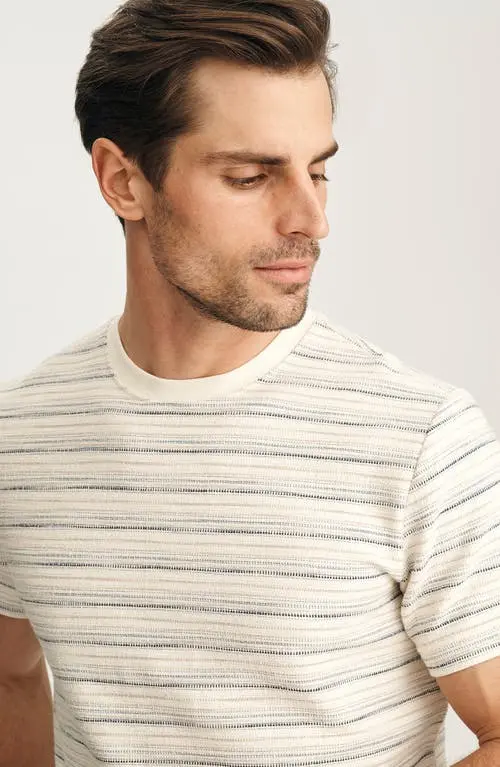 34 Heritage Feeder Stripe Cotton Blend T-shirt - Beige