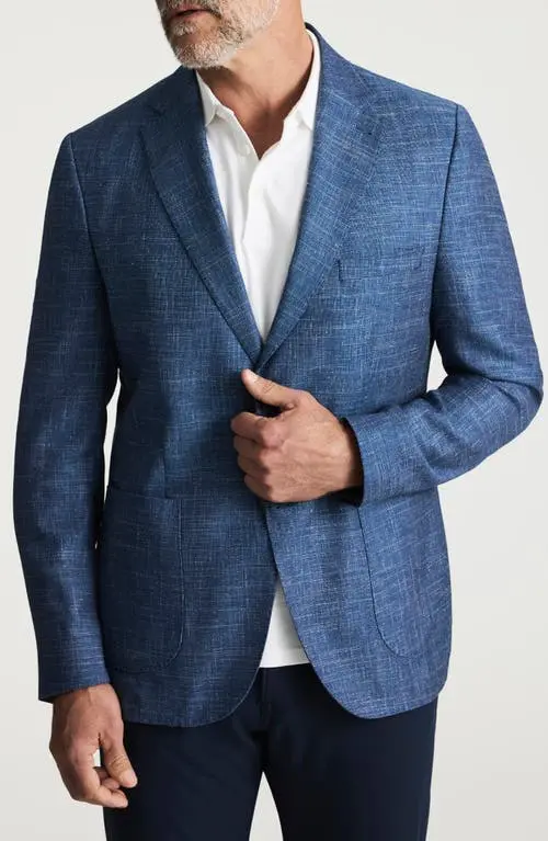 34 Heritage Marled Wool Blend Sport Coat - Navy