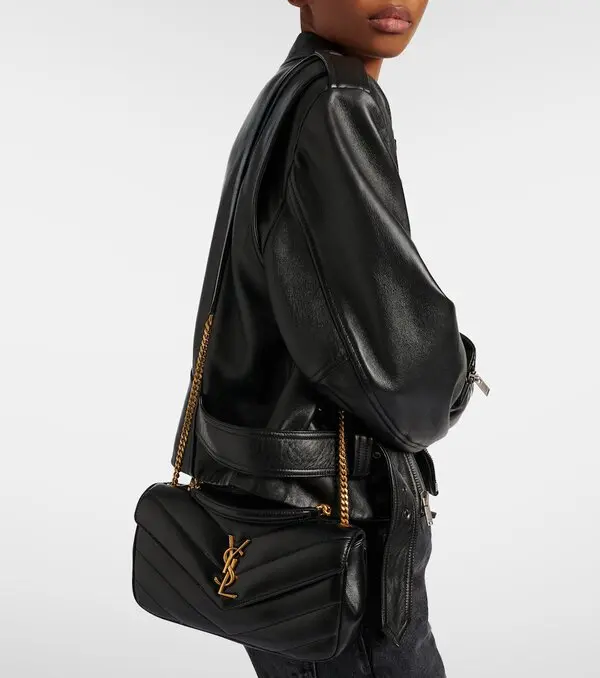 Saint Laurent Loulou Matelassé Leather Top-handle Bag - Black