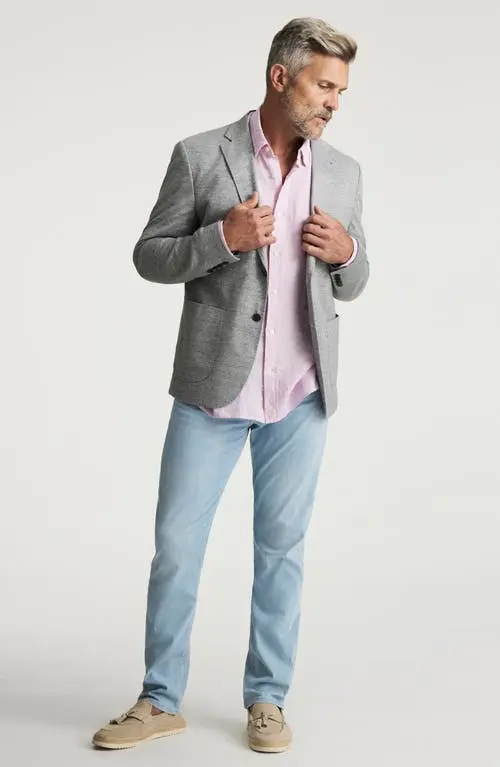 34 Heritage Matteo Slim-fit Piqué Sport Coat - Gray