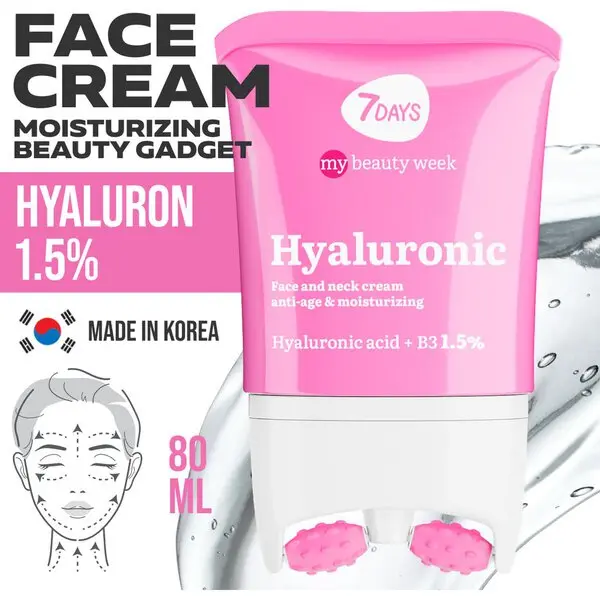 7DAYS Hyaluronic Acid Gua Sha Roller Neck Wrinkle Creamdaily Moisturizer - Clear