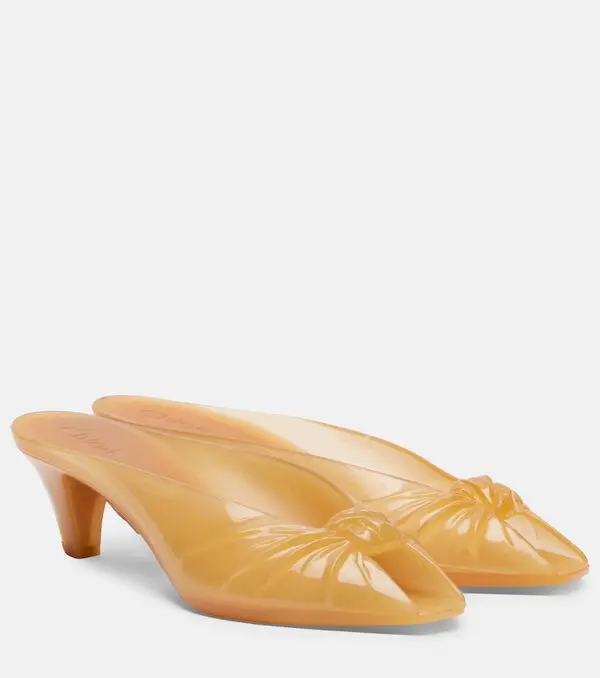 Chloé Jelly Mules - Brown
