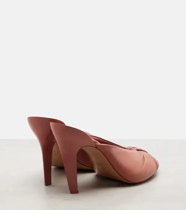 Chloé Suzie Leather Mules - Brown