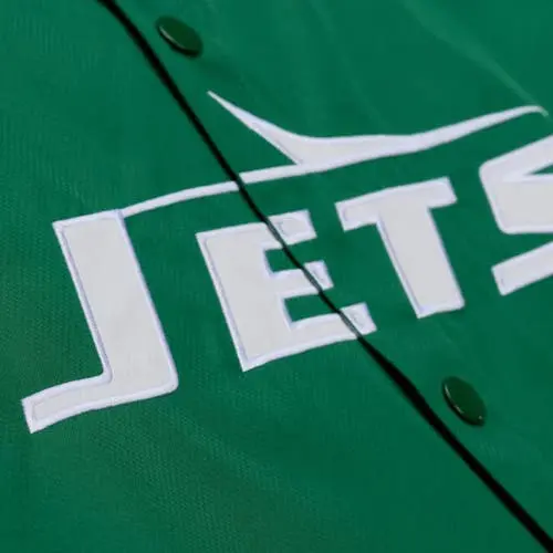Mitchell & Ness New York Jets Coaches Full-snap Hooded Windbreaker Jacket