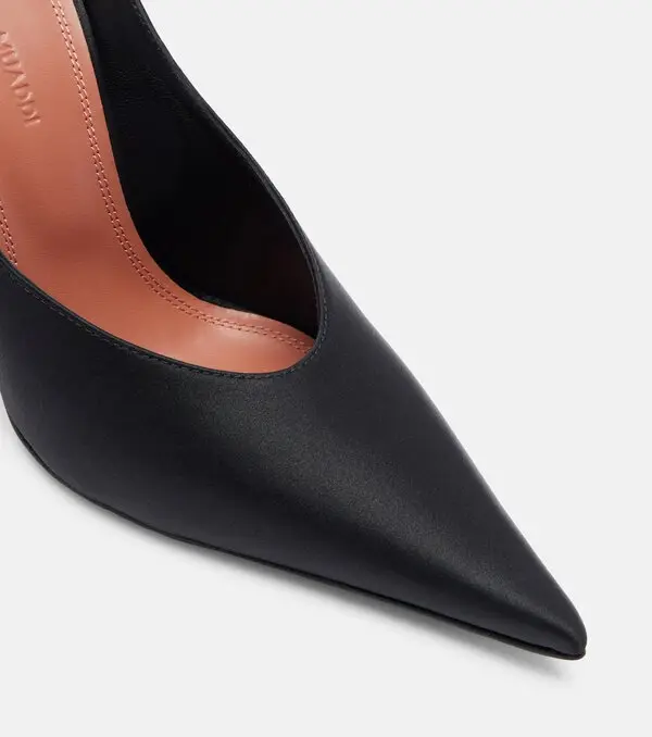 Amina Muaddi Anok Satin Mules