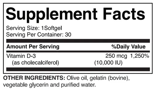 SWOLVERINE Vitamin D3