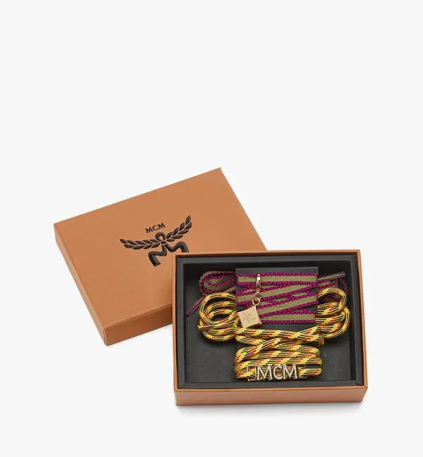 Mcm Shoelaces And Charms Set - Multi