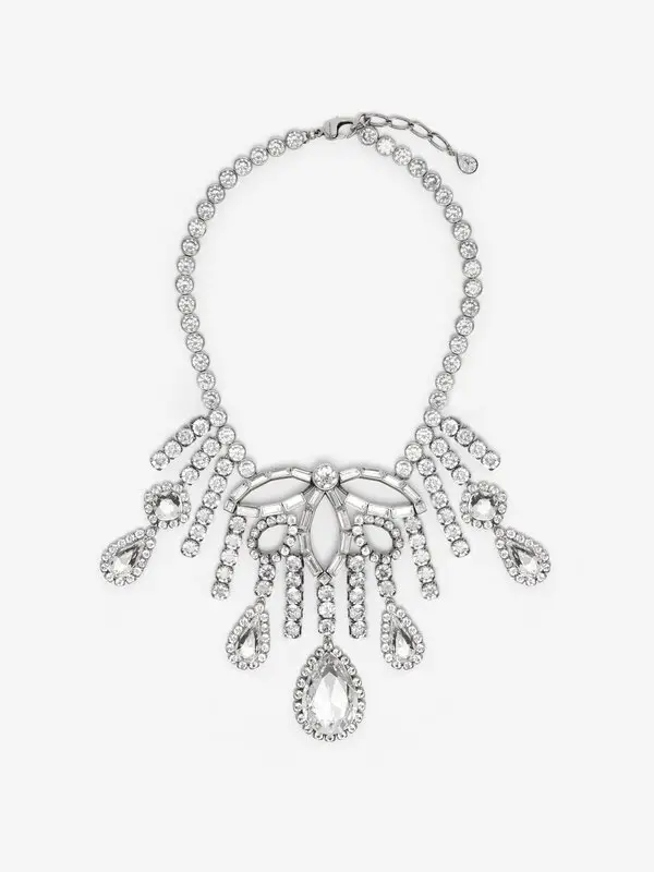 Alexander McQueen Chandelier Necklace - Antique Silver-finish