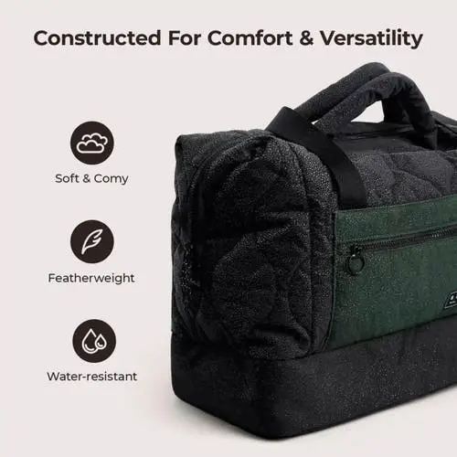 BAGSMART 34l Laptop Duffle With Shoe Compartment - Black