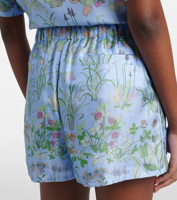 Gucci Flora Silk Satin Shorts