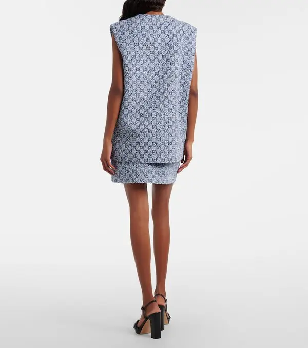 Gucci Gg Tweed Miniskirt