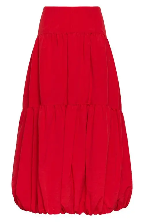 Cinq À Sept Blythe Tiered Maxi Skirt - Goji Berry