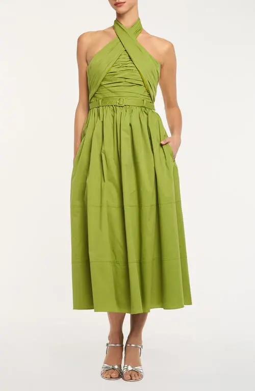 Cinq À Sept Marcie Halter Dress - Dark Lime