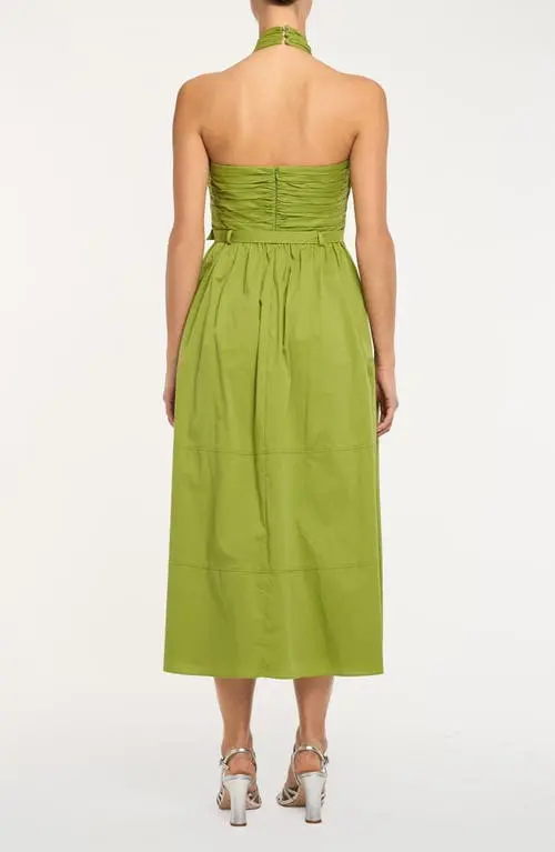 Cinq À Sept Marcie Halter Dress - Dark Lime