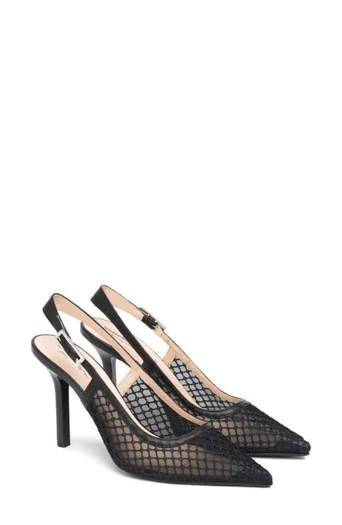 NEROGIARDINI Pointed Toe Slingback Pump - Black