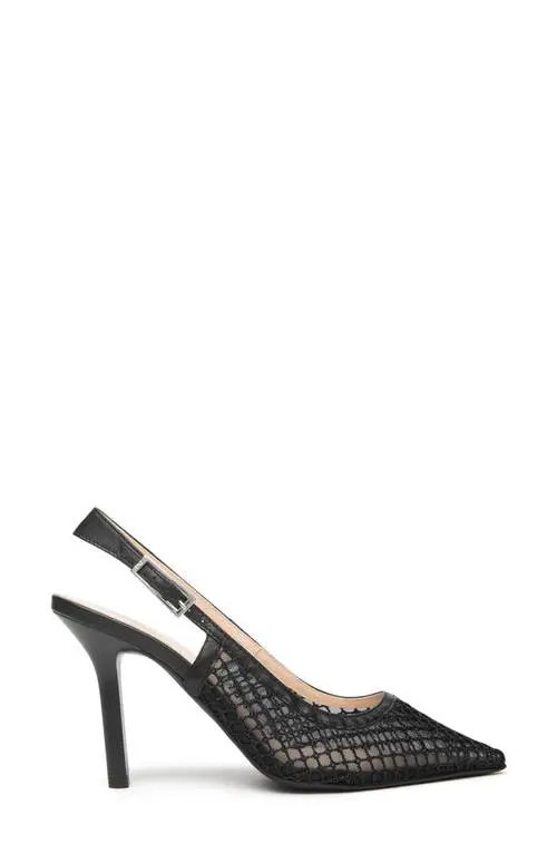 NEROGIARDINI Pointed Toe Slingback Pump - Black