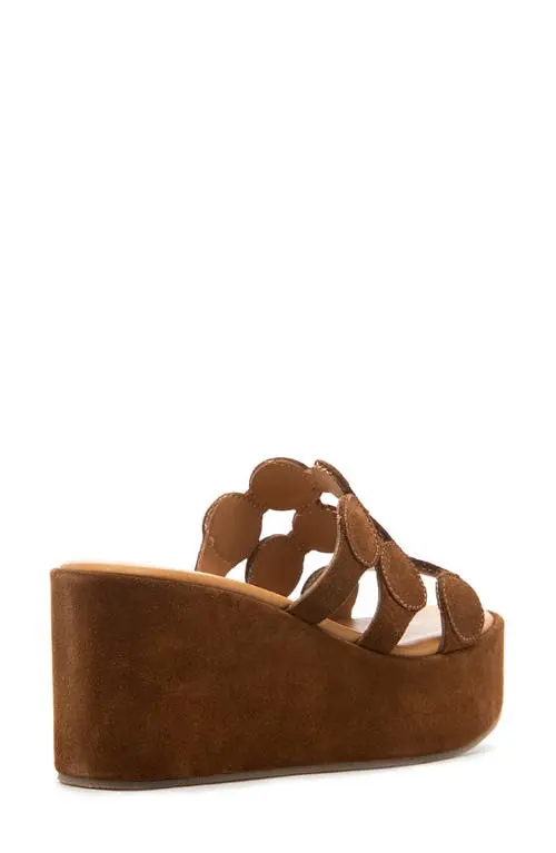 275 CENTRAL Shammy Platform Wedge Slide Sandal - Brown