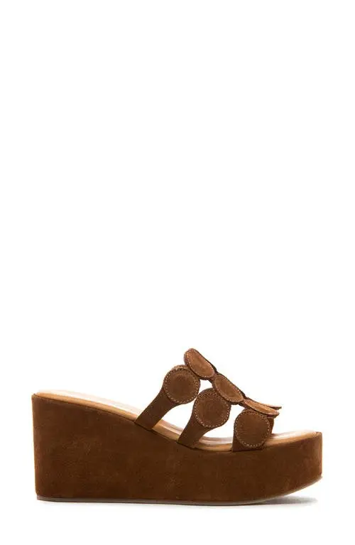 275 CENTRAL Shammy Platform Wedge Slide Sandal - Brown