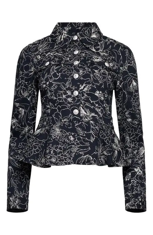 Cinq À Sept Garden Doodle Liany Jacket