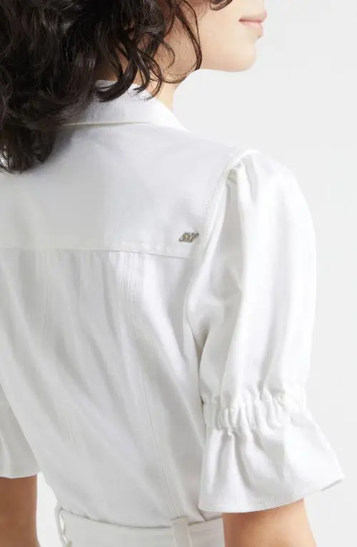 Cinq À Sept Holly Denim Shirtdress - White