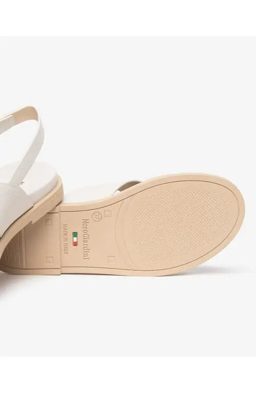 NEROGIARDINI Slingback Sandal - Cream