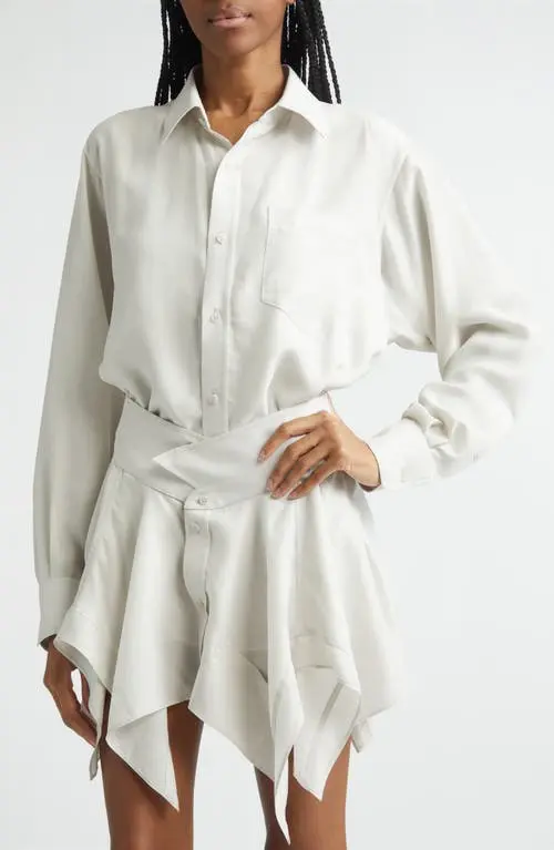 Alexander Wang Long Sleeve Silk Shirtdress
