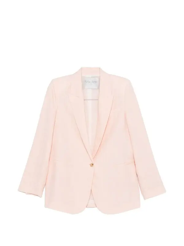 FORTE_FORTE Linen Single-breasted Jacket - Pink