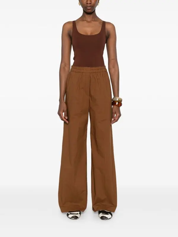 FORTE_FORTE Cotton Trousers - Brown