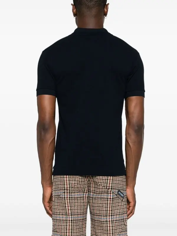Play Comme Des Garcon Cotton Polo Shirt - Blue