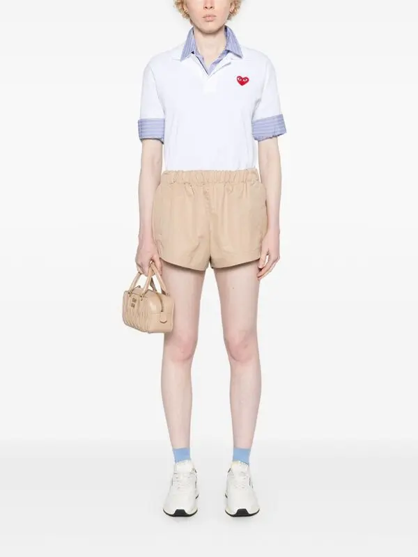 Play Comme Des Garcon Cotton Polo Shirt - White