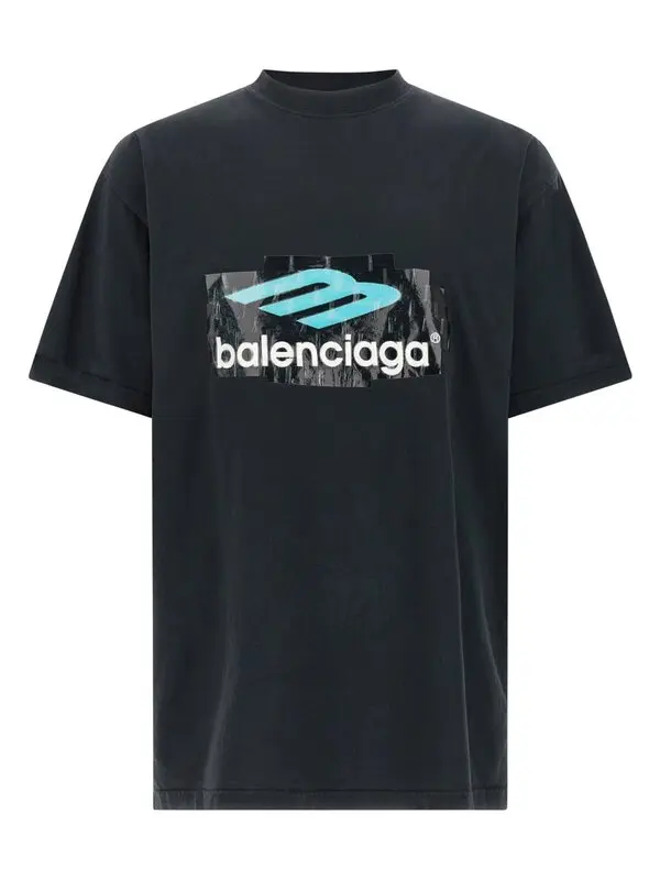 Balenciaga Printed T-shirt - Black