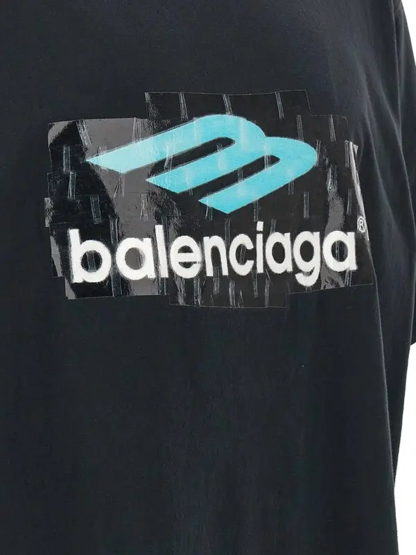 Balenciaga Printed T-shirt - Black