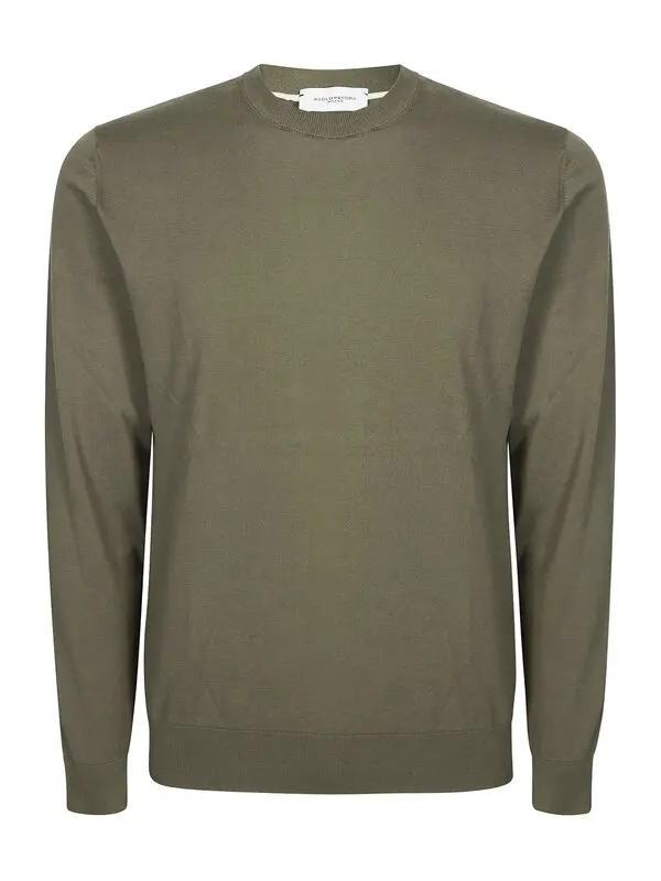 PAOLO PECORA Crew Neck Sweater - Green