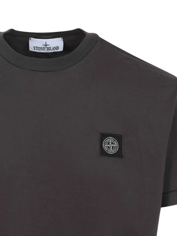 Stone Island T-shirt With Logo - Brown