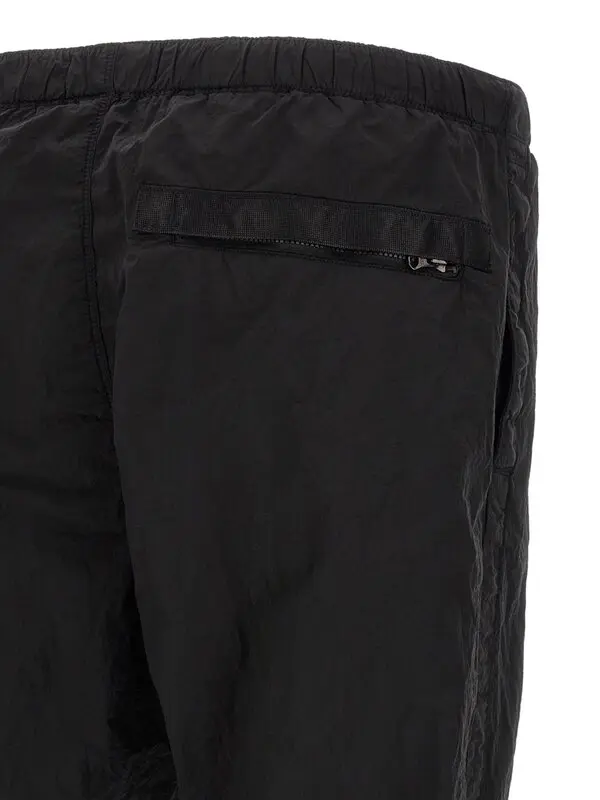 Stone Island Joggers With Logo - Black
