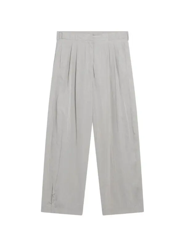 THE ROW Iven Nylon And Silk Trousers - Grey