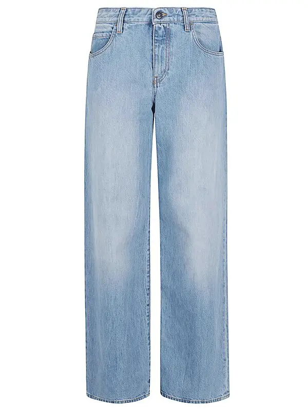 THE ROW Eglitta Denim Cotton Jeans - Sky Blue