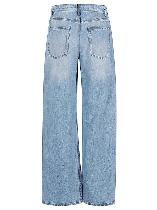 THE ROW Eglitta Denim Cotton Jeans - Sky Blue