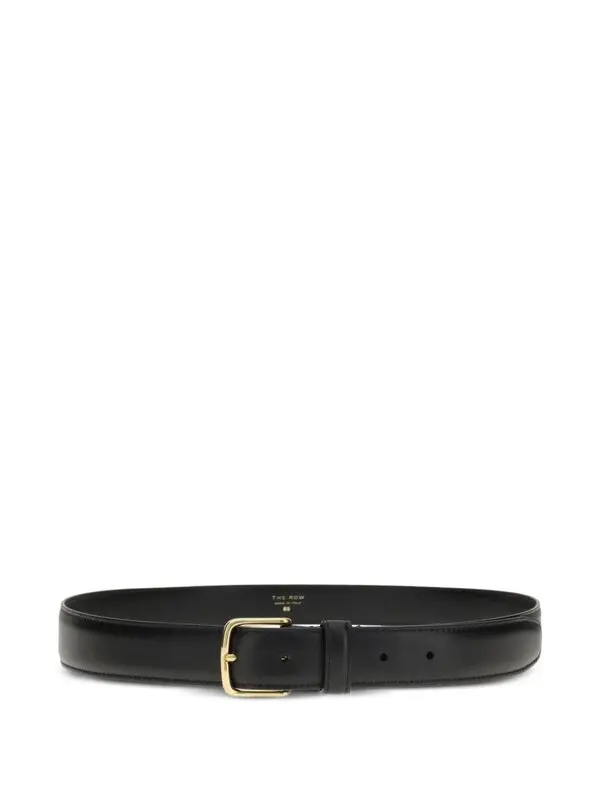 THE ROW Classic Leather Belt - Black