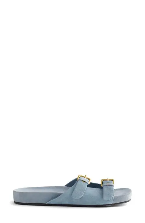 Madewell The Cambrea Double Strap Sandals - Serene Blue