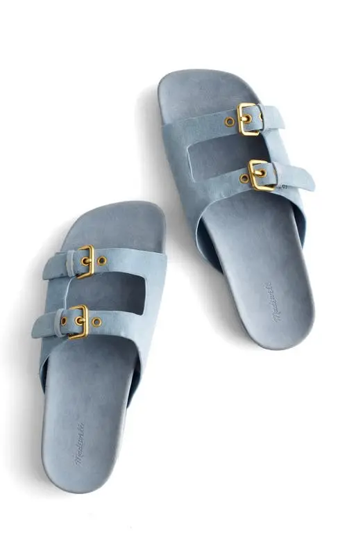 Madewell The Cambrea Double Strap Sandals - Serene Blue