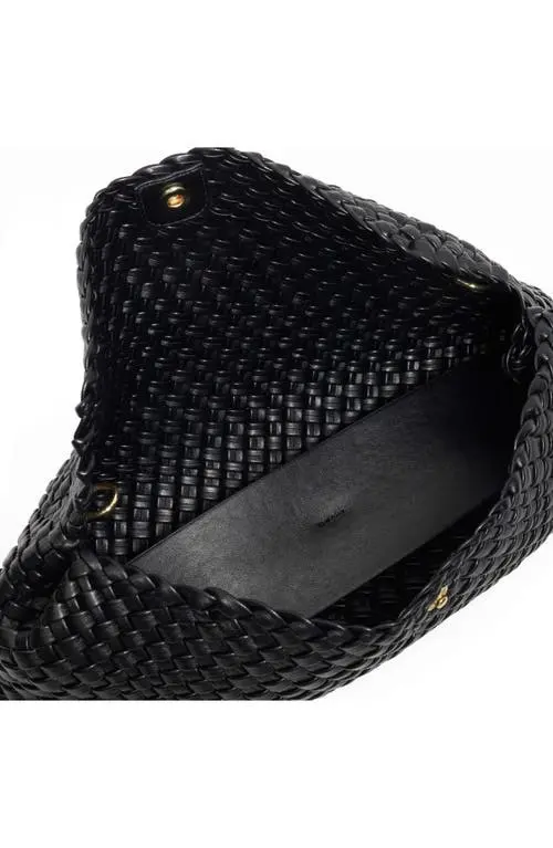 Dune London Woven Faux Leather Clutch - Black