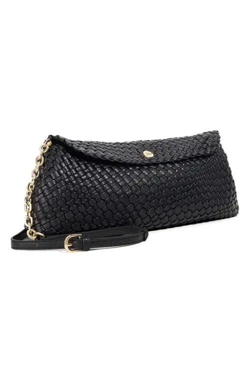 Dune London Woven Faux Leather Clutch - Black