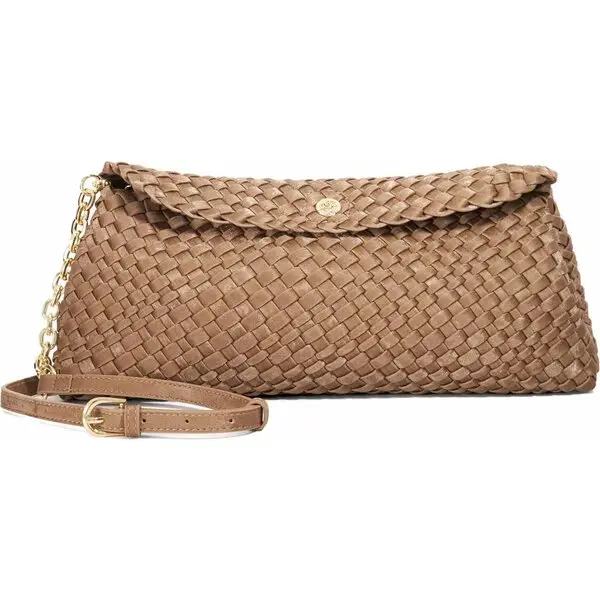 Dune London Woven Faux Leather Clutch - Bronze